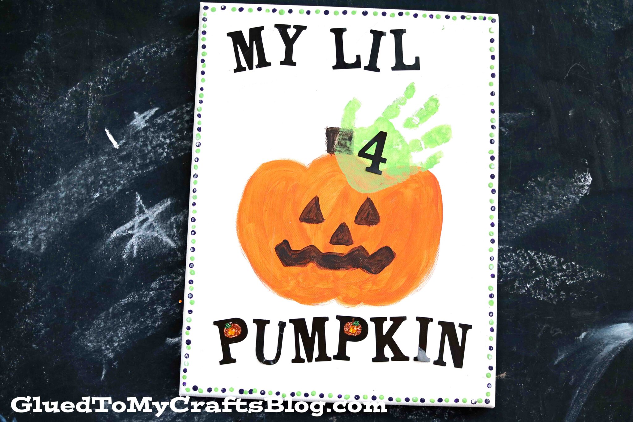 Handprint Pumpkin Keepsake Craft