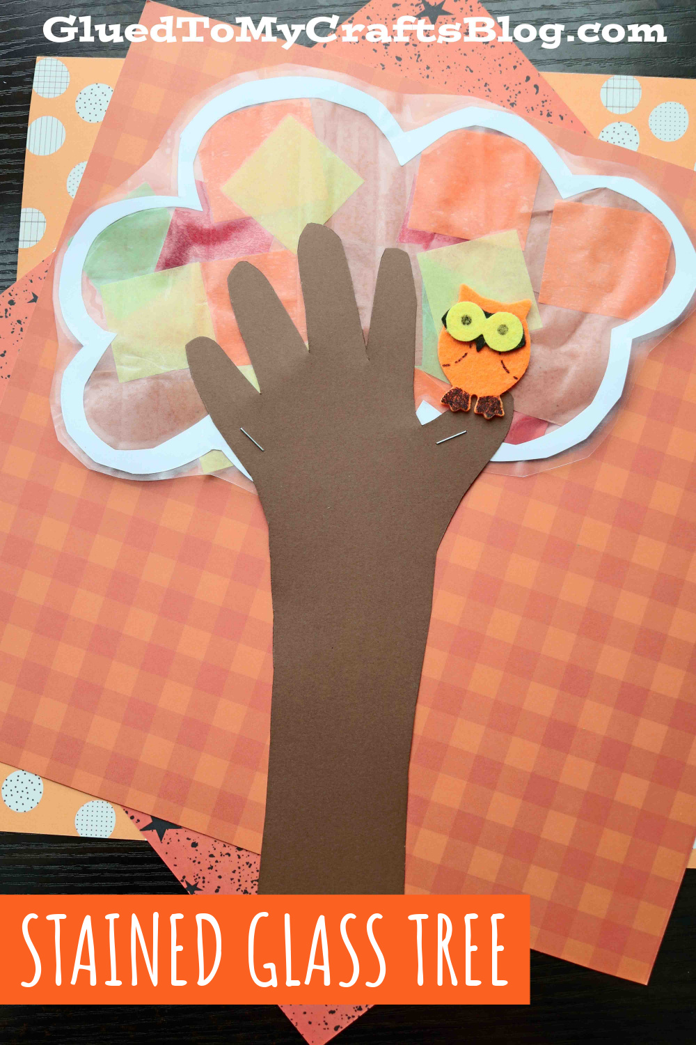 Stained Glass Fall Tree Craft Idea