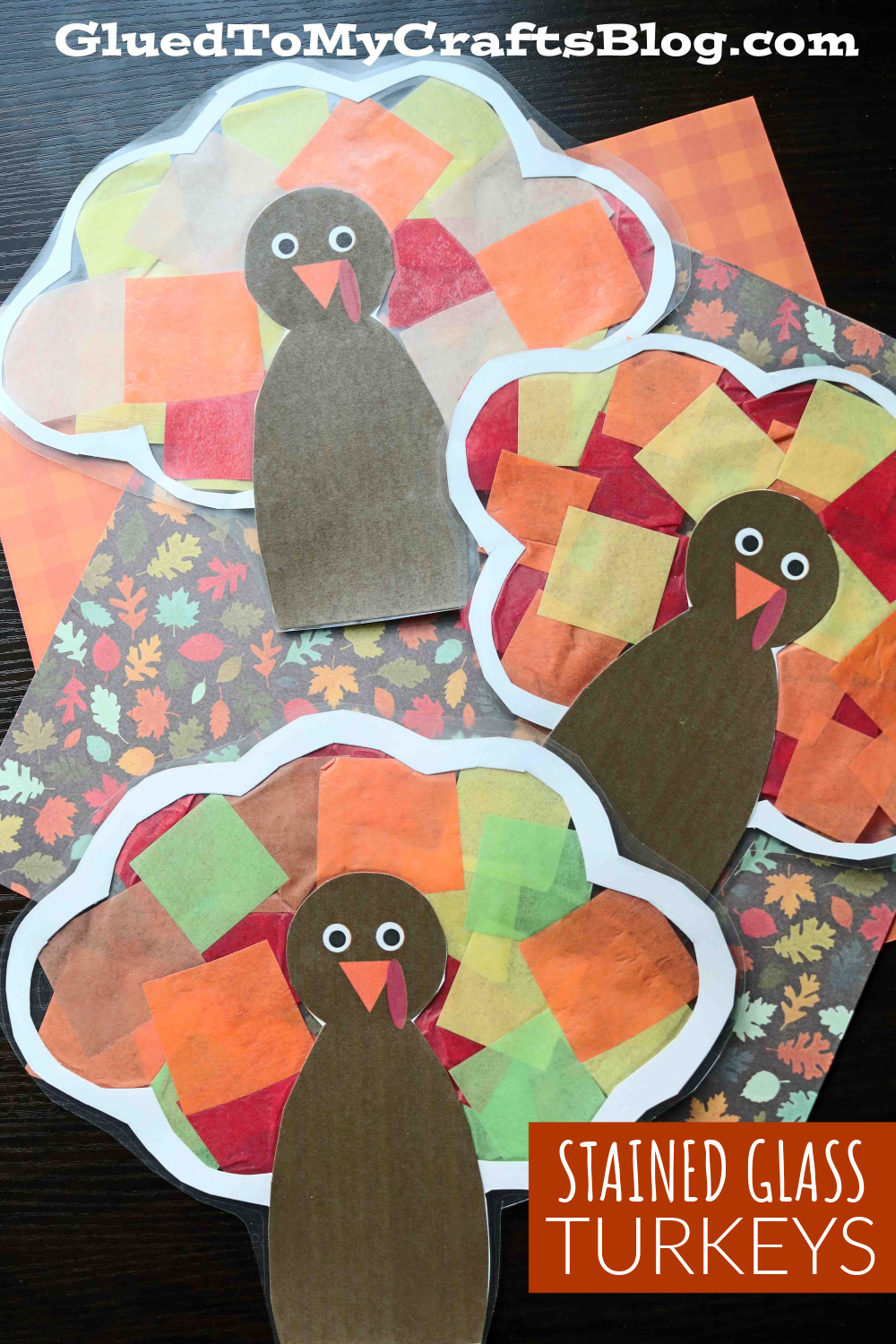 Stained Glass Turkey Craft Idea For Thanksgiving