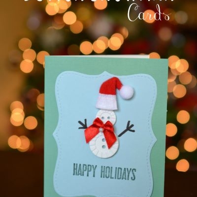 Snowman Button Cards
