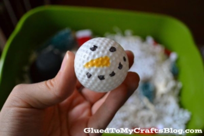 Snowman Sensory Bin Idea For Kids