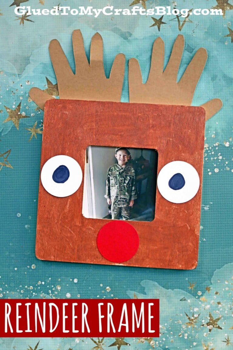 Handprint Reindeer Frame Craft