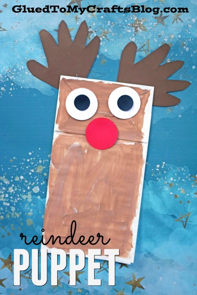 Paper Bag Reindeer Puppet