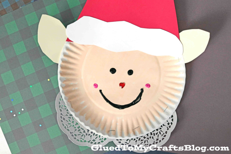 Make a Paper Plate Elf for Christmas