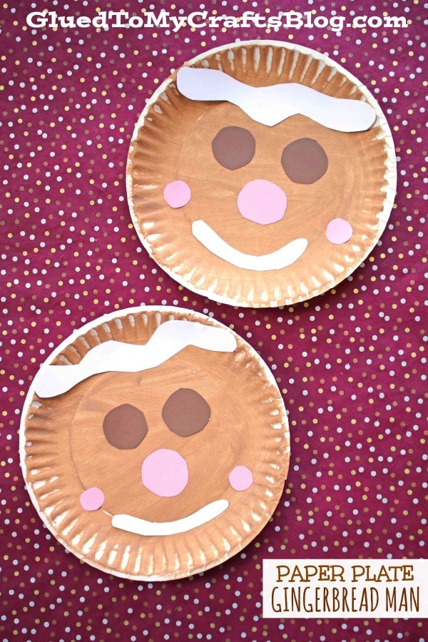 Paper Plate Gingerbread Man