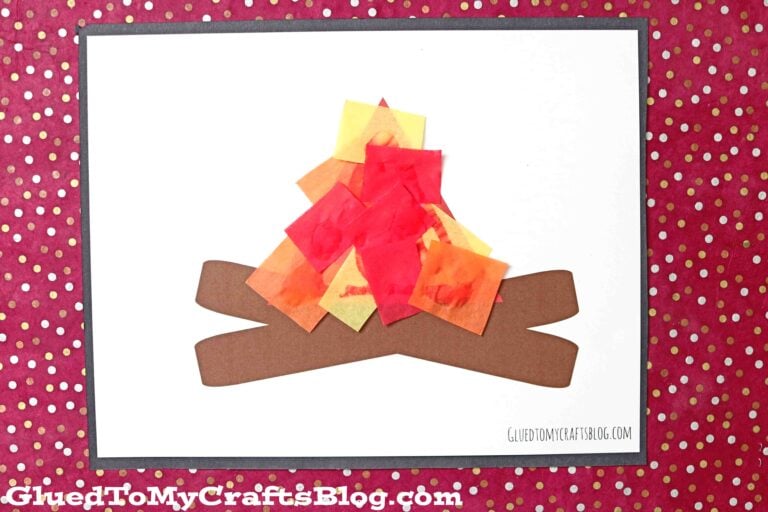 Tissue Paper Campfire Craft