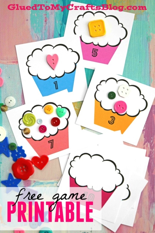 Busy Bag Cupcake Counting Game