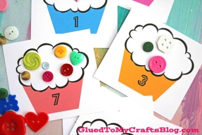 Busy Bag Cupcake Counting Game