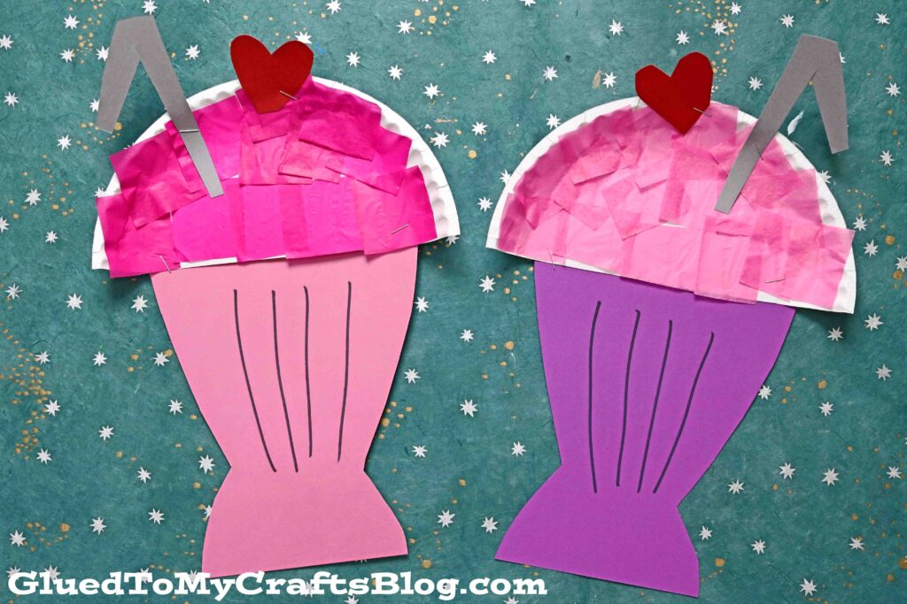 Paper Plate Milkshake Craft Idea