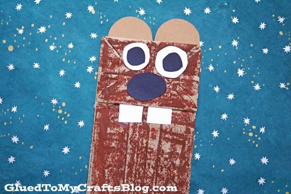 Paper Bag Groundhog Craft Idea For February