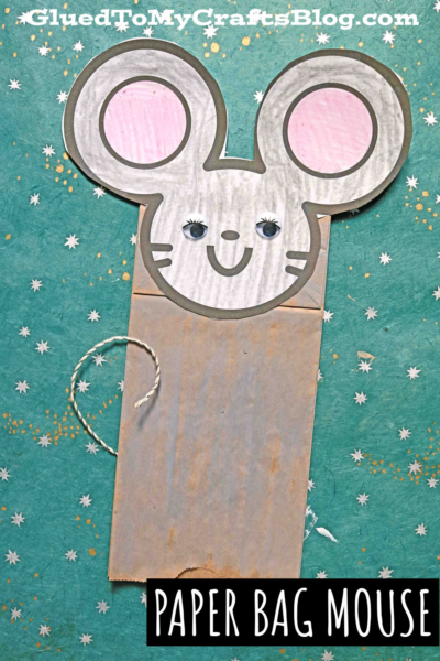 Paper Bag Mouse Craft Idea