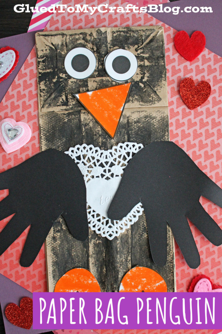 Paper Bag Penguin Craft Idea For Kids