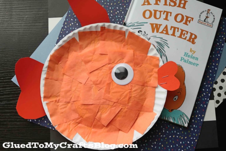 Paper Plate Goldfish Craft Idea