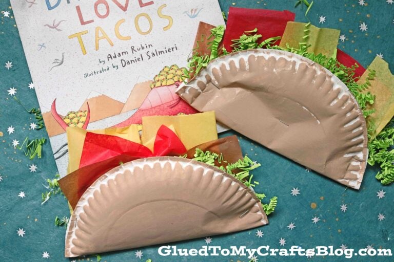 Paper Plate Taco Craft Idea