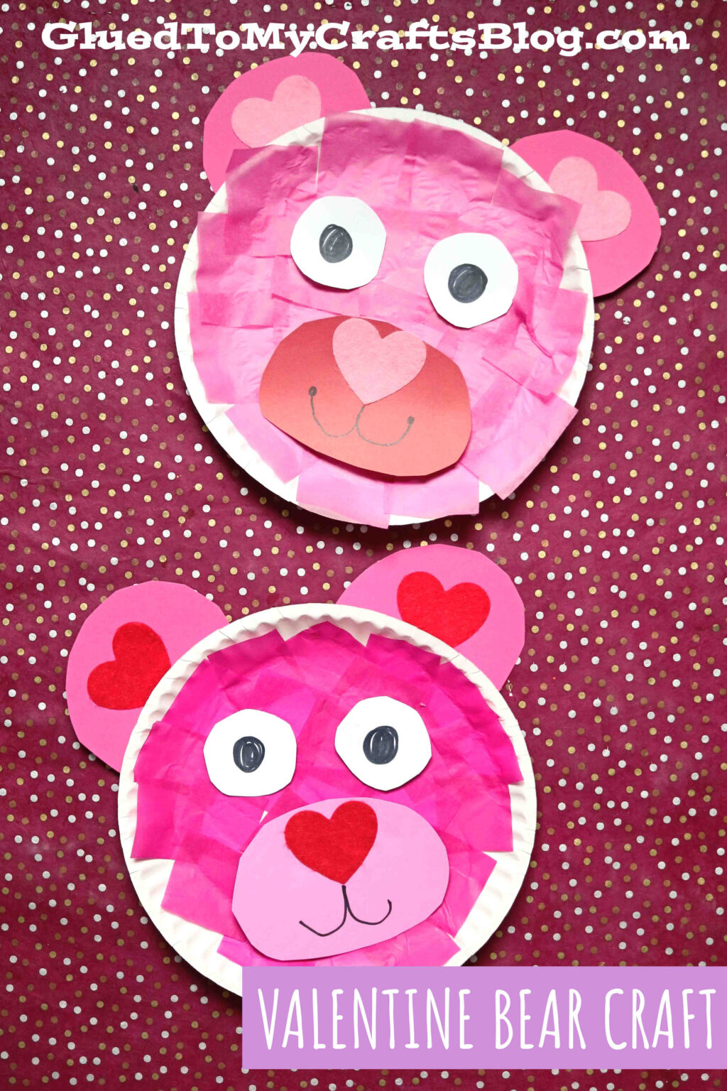 Paper Plate Valentine Bear Craft Idea For Kids