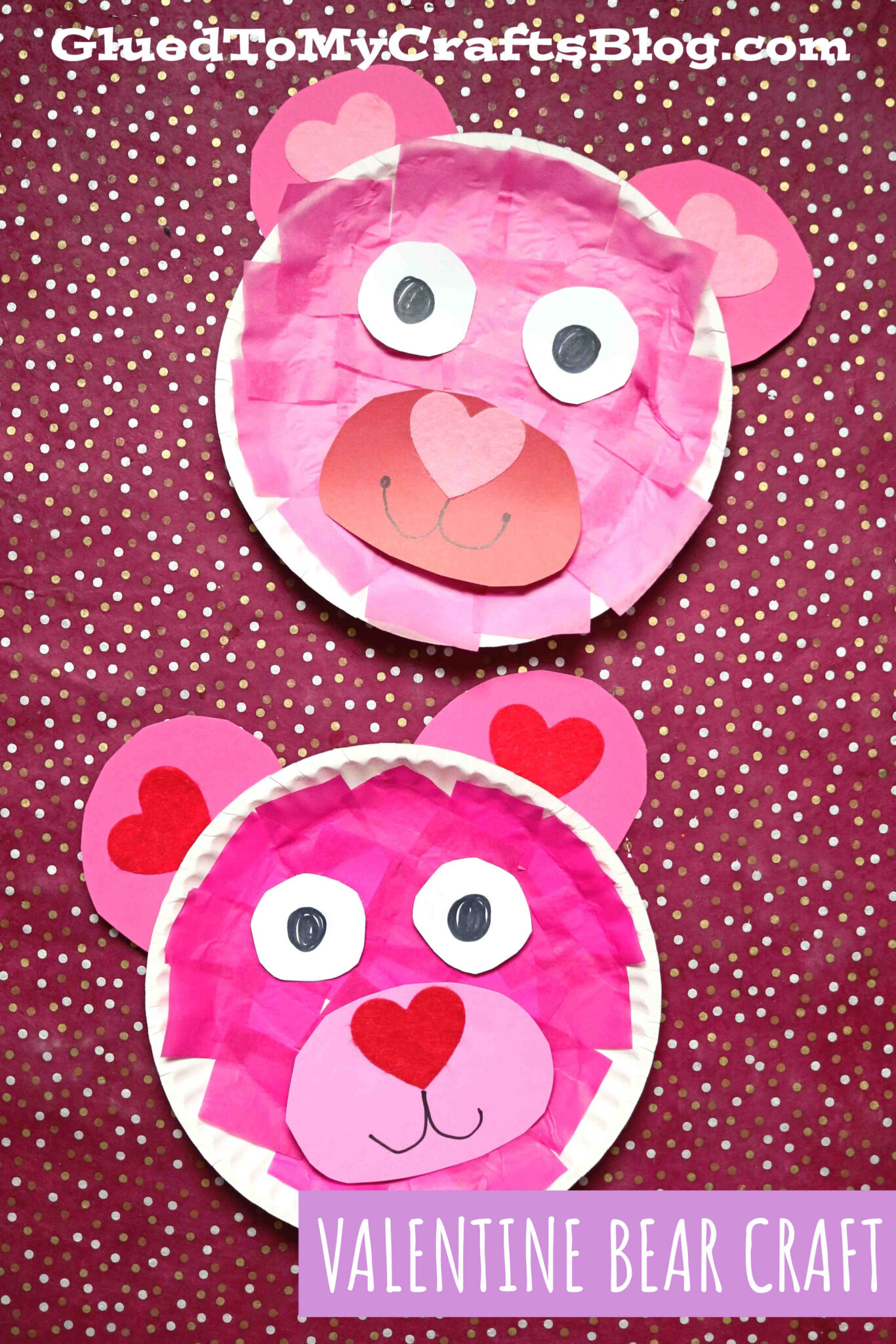 Paper Plate Valentine Bear Craft Idea For Kids
