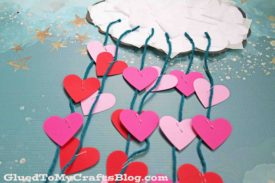 Day It Rained Hearts Craft Idea For Kids