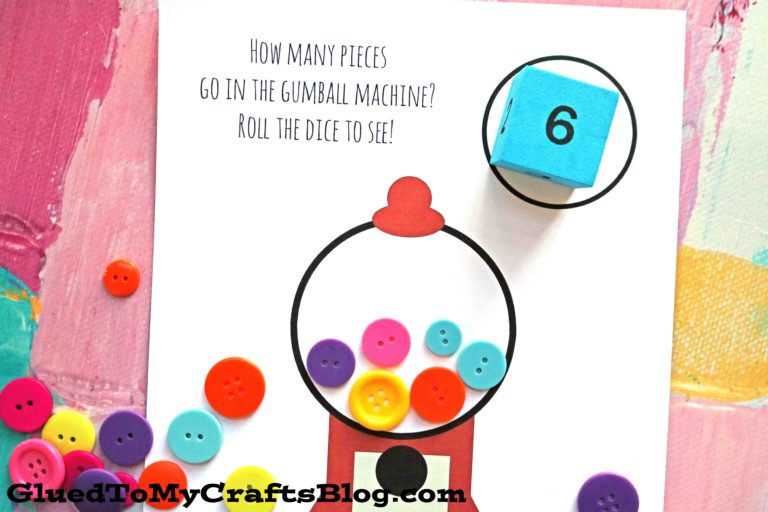 Gumball Machine Dice Game Printable