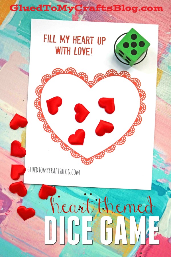 Valentine's Day Heart Dice Game