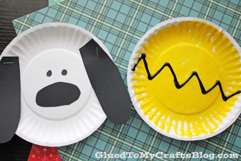 Paper Plate Charlie Brown & Snoopy