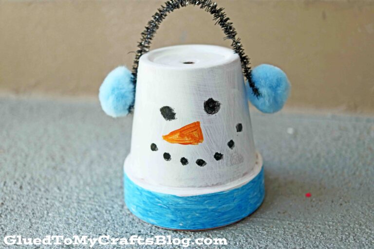 Terra Cotta Pot Snowman Decor