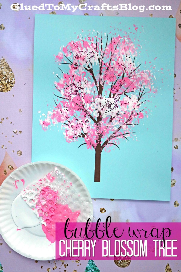 Bubble Wrap Print Cherry Blossom Tree