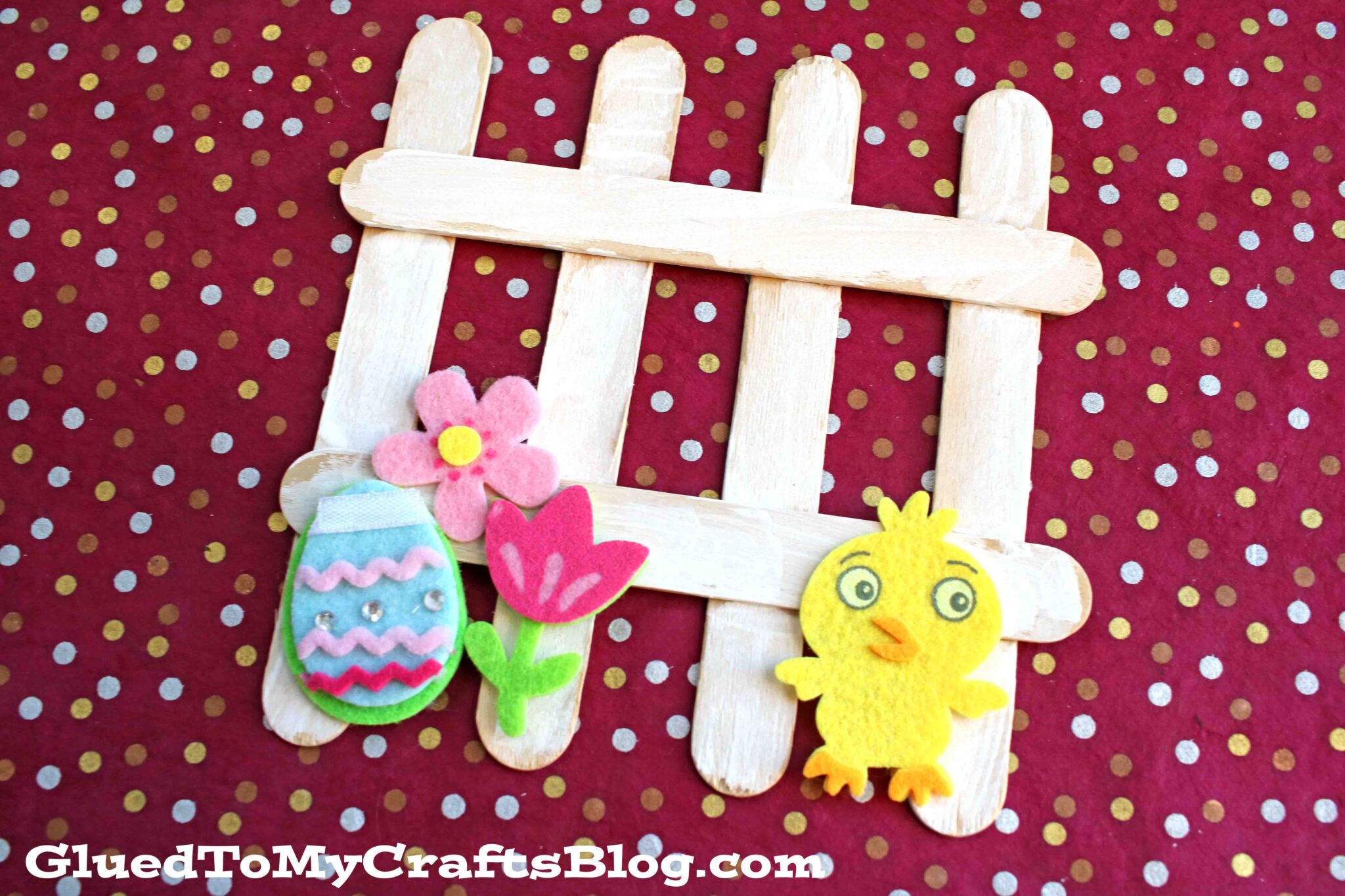 Popsicle Stick Picket Fence Craft
