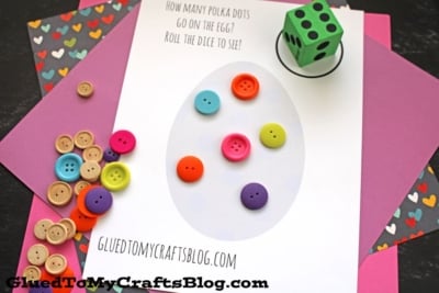 Busy Bag Easter Dice Game For Preschoolers