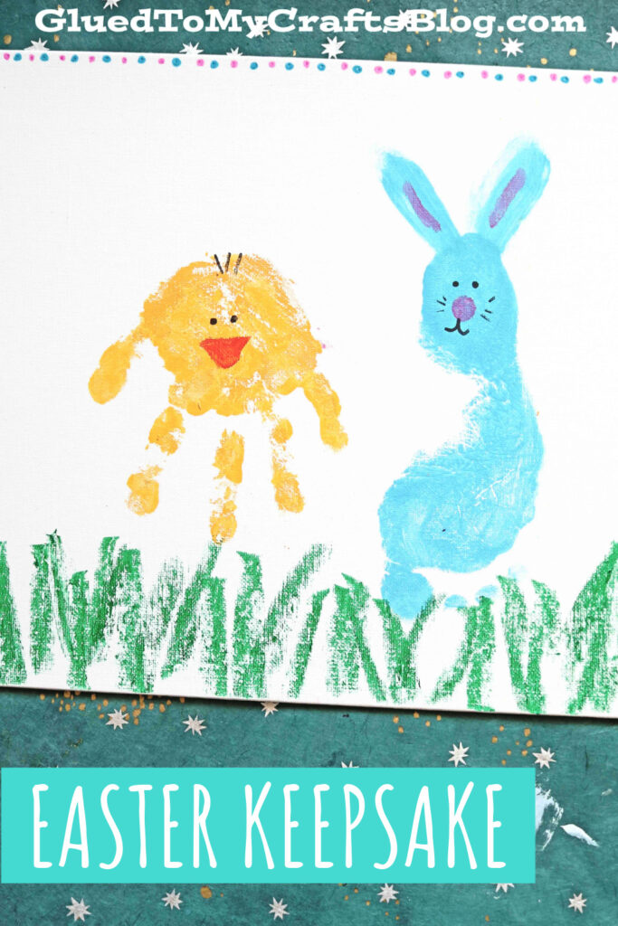 Easter Footprint Canvas Keepsake For Kids To Make This Spring!