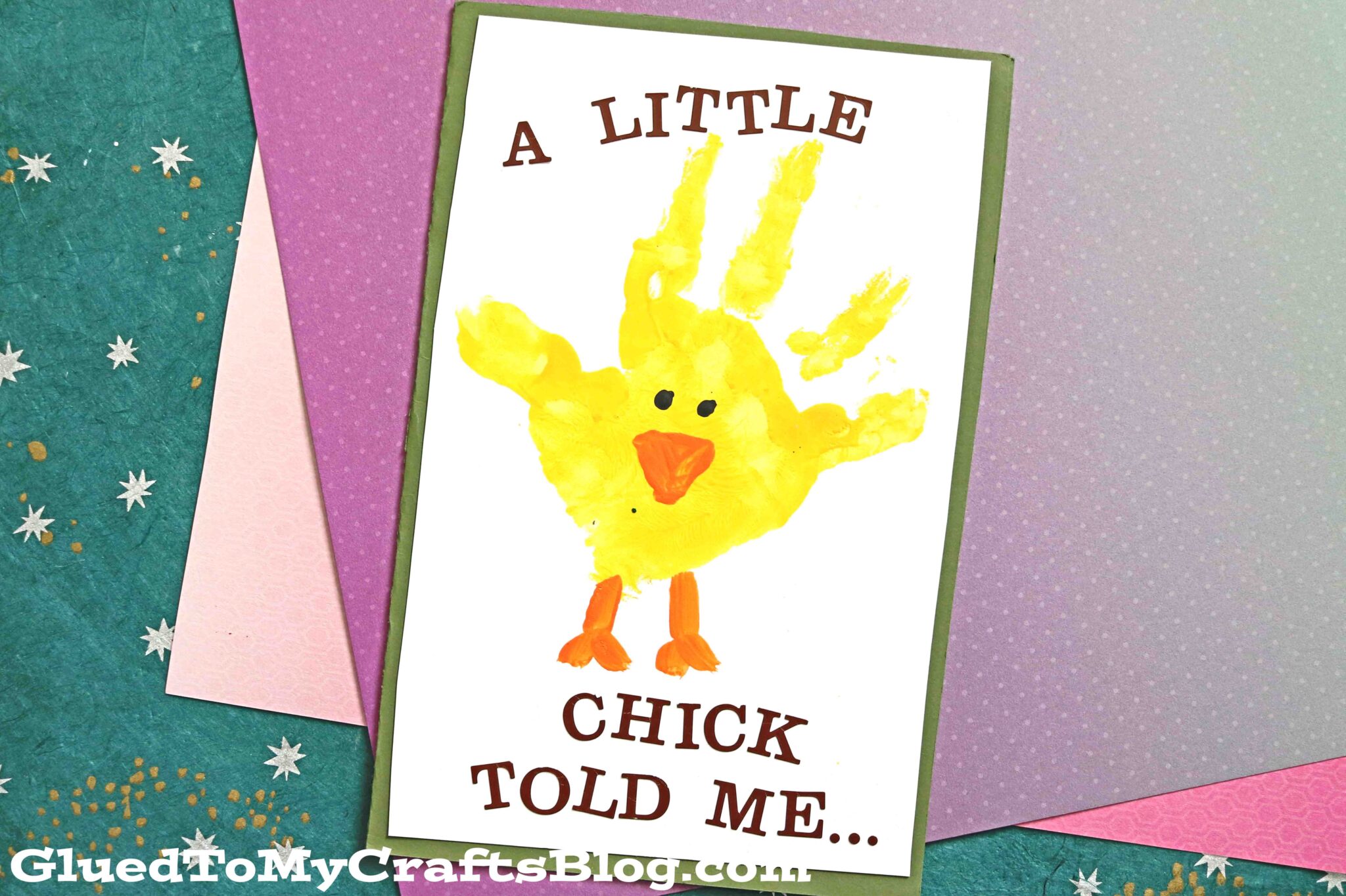 Chick Handprint Card - Keepsake Idea For Easter
