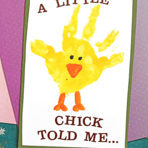 Paper Plate Easter Chick Craft Idea