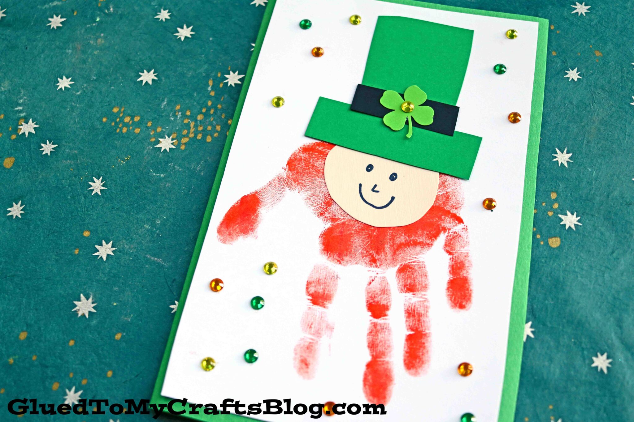 Handprint Leprechaun Card Craft Idea