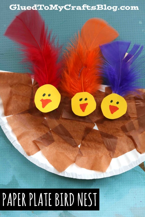 Paper Plate and Clothespin Bird Nest - Kid Craft Idea For Spring