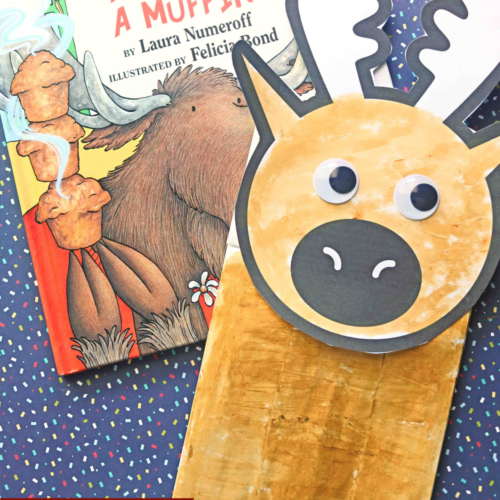 Paper Bag Moose Puppet Craft Idea