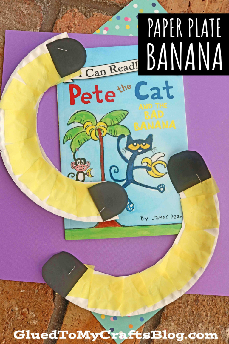 Paper Plate Banana Craft Idea For Story Time