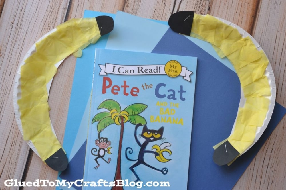 Paper Plate Banana Craft Idea For Story Time
