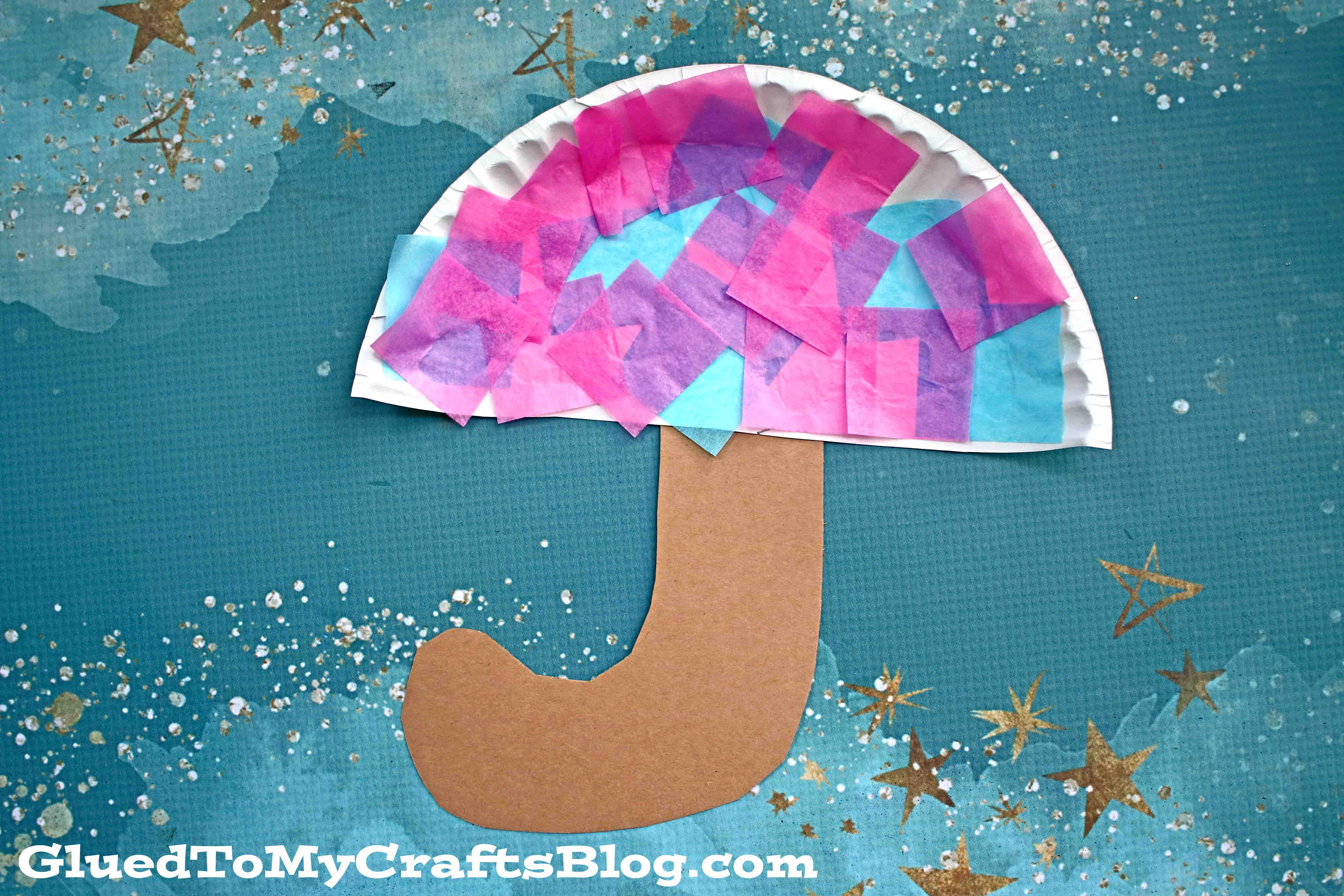 Paper Plate Umbrella Craft Idea For A Rainy Day