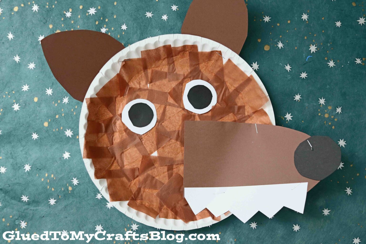 Paper Plate Wolf - Children's Book Inspired Craft Idea