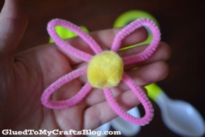 Flower Pot Pudding Cups w/Pipe Cleaner Flowers