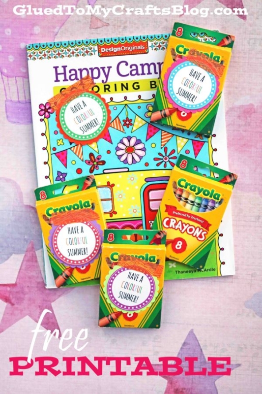 End of School Year - Colorful Summer Gift Tag