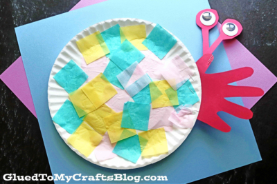 Paper Plate Hermit Crab Craft