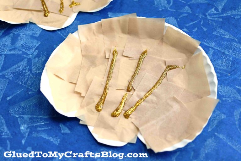 Paper Plate Seashell Craft