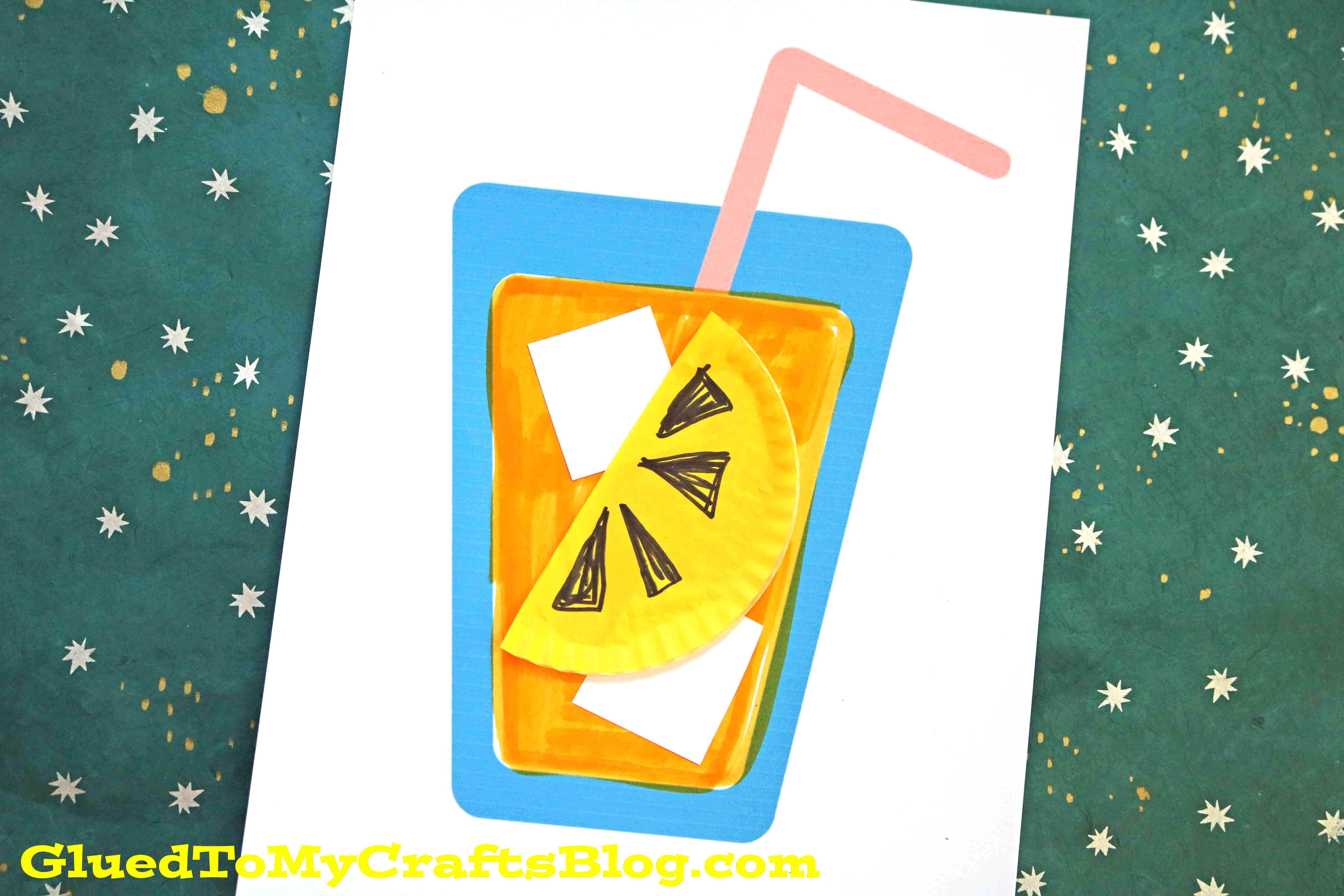 Paper & Cupcake Liner Lemonade Craft For Kids