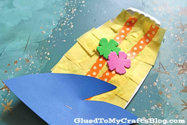 Paper Plate Surfboard Craft