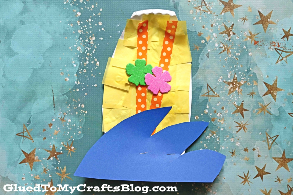 Paper Plate Surfboard Craft