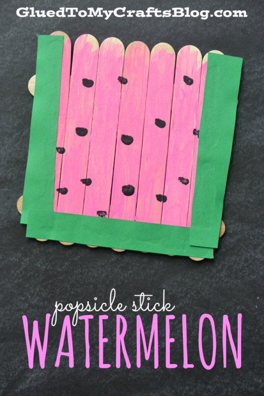 Popsicle Stick Fruit - Craft Idea For Summer!