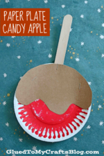 Paper Plate Candy Apple Craft Idea