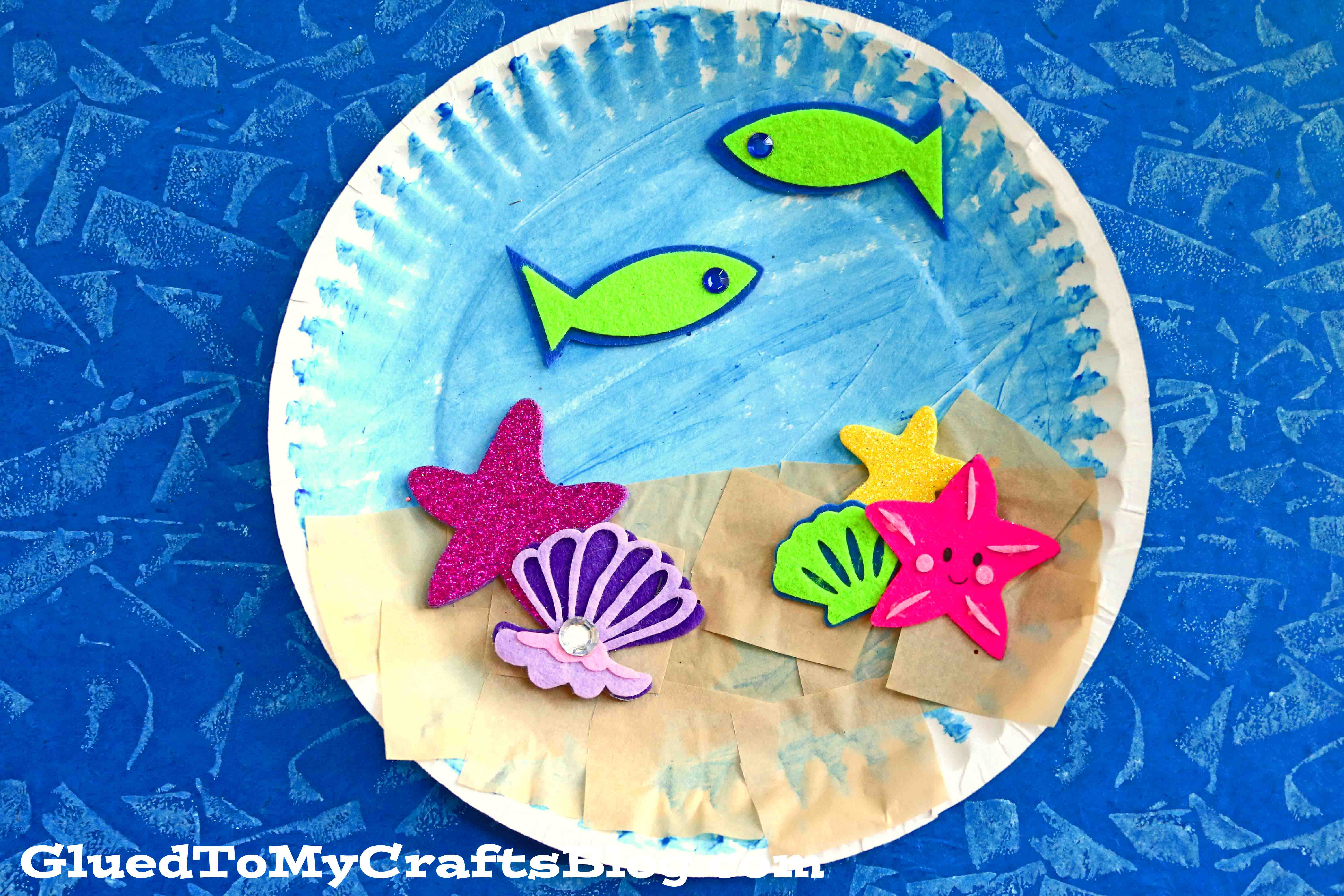 Paper Plate Under The Sea - Craft Idea For Summer