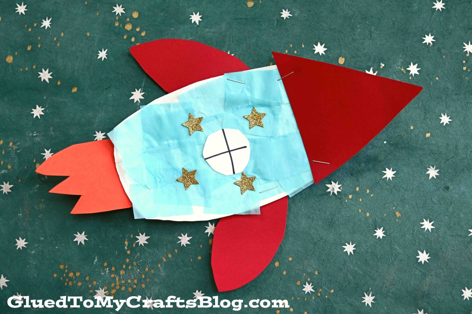 Paper Plate Rocket Outer Space Craft
