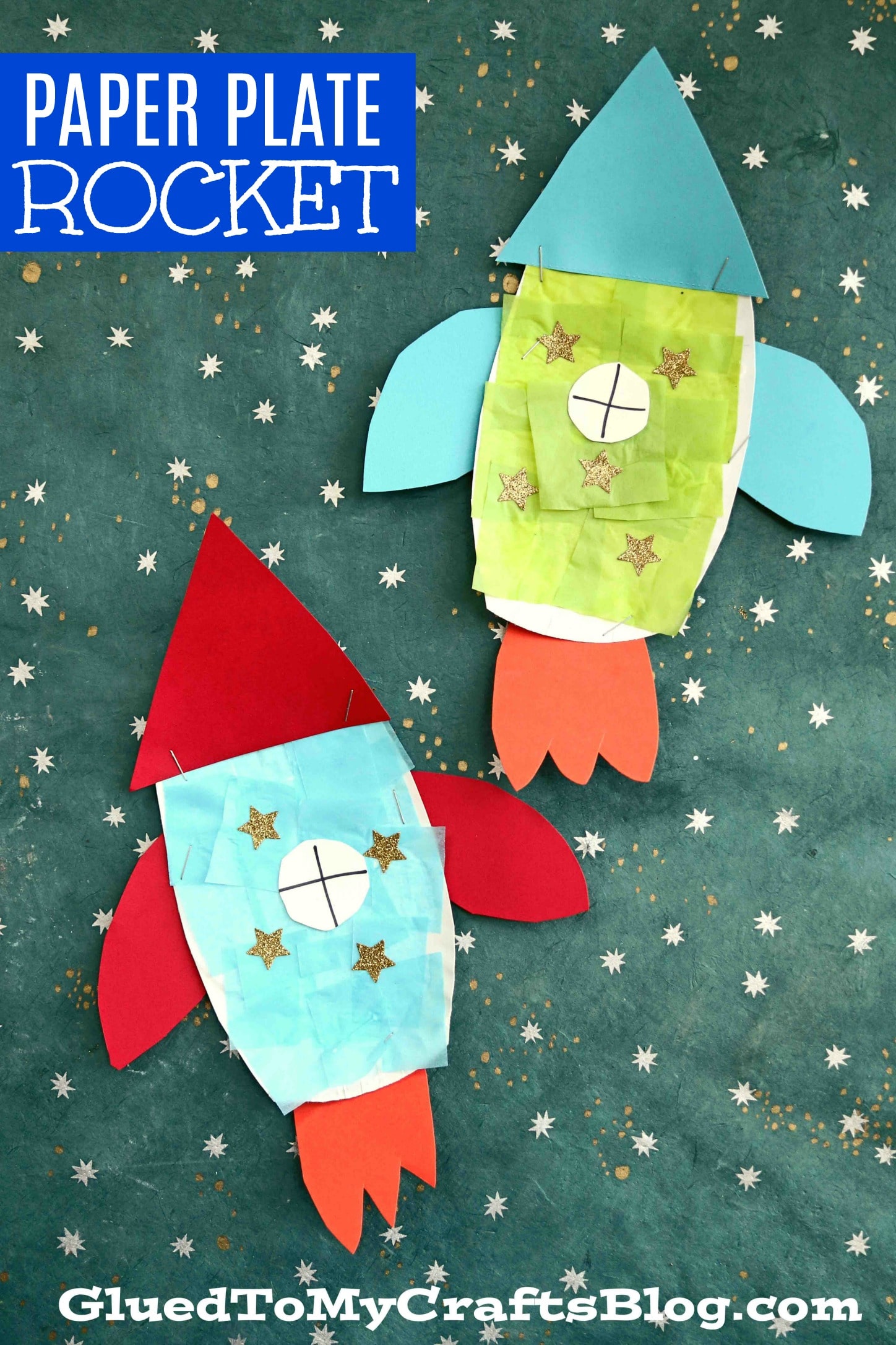 Paper Plate Rocket Outer Space Craft